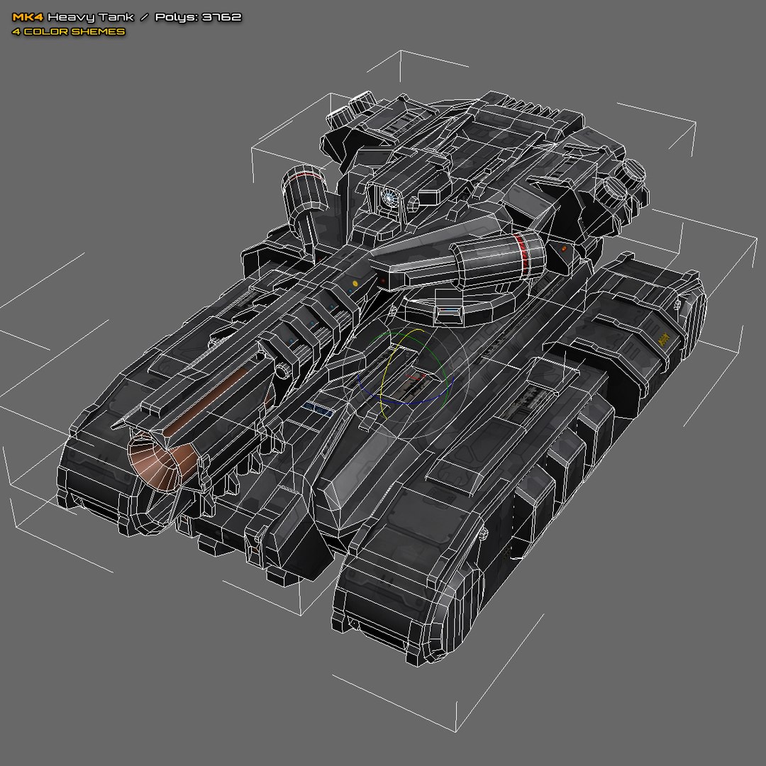 Scifi Heavy Tank Mk4 3D Model - TurboSquid 1274409