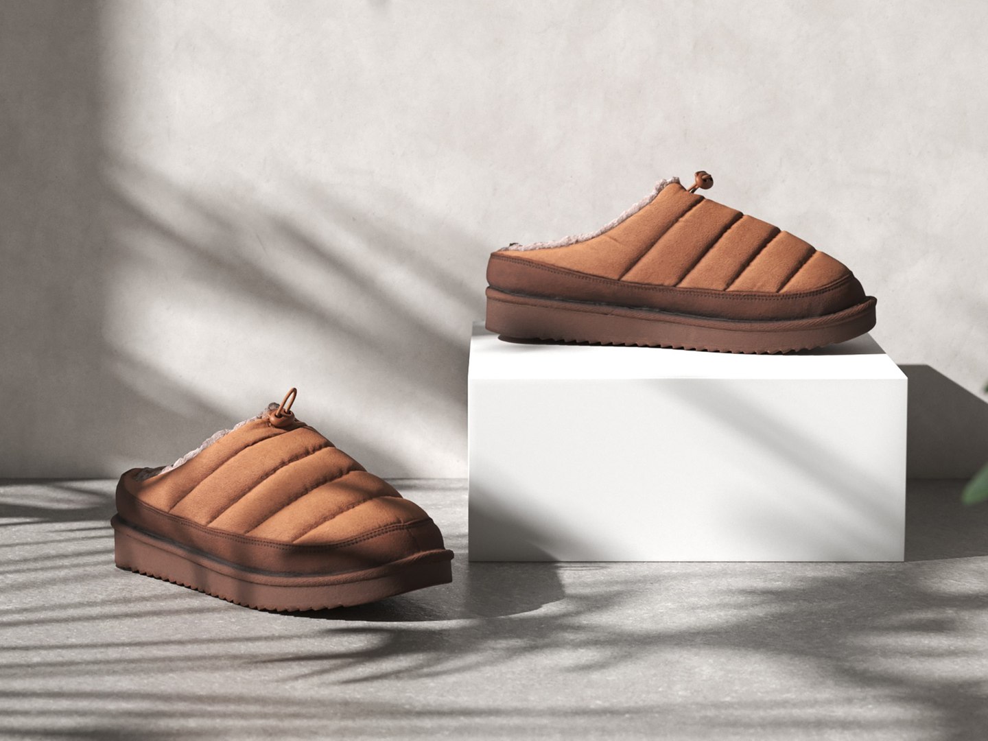 Quilted Padded Slippers 3D Model - TurboSquid 2151353