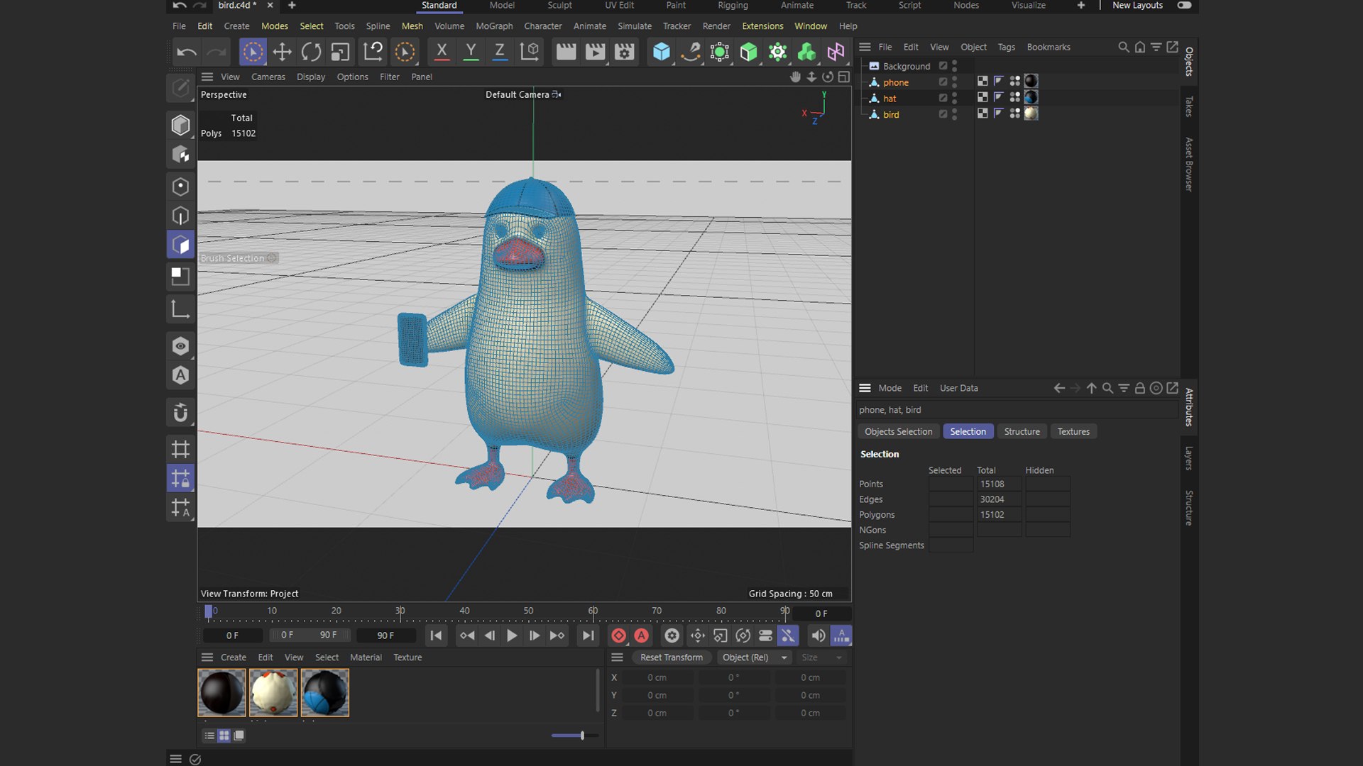 3D Bird Character - TurboSquid 2158971