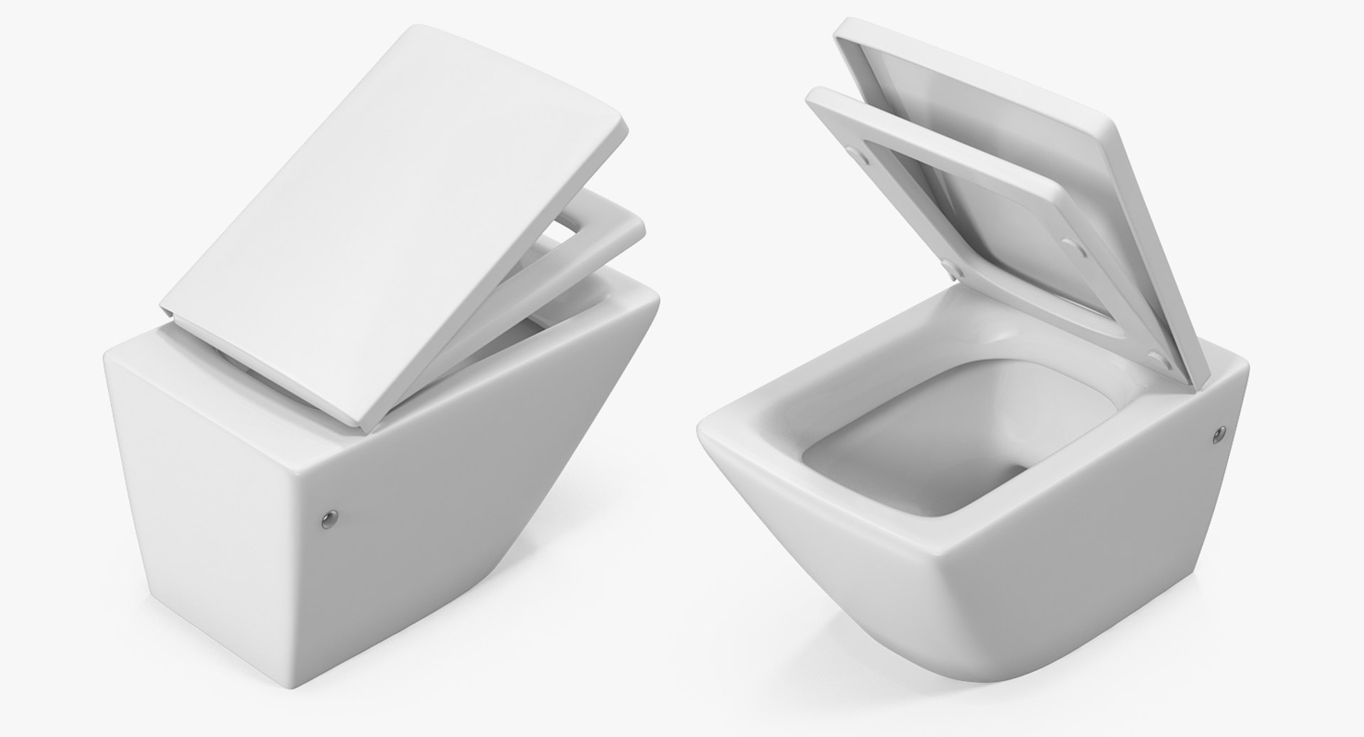 3D Wall Toilet White - TurboSquid 1214002
