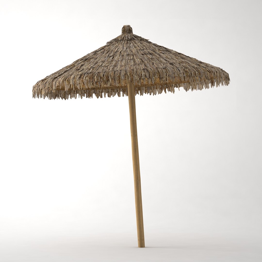 Straw Umbrella Model - TurboSquid 744928