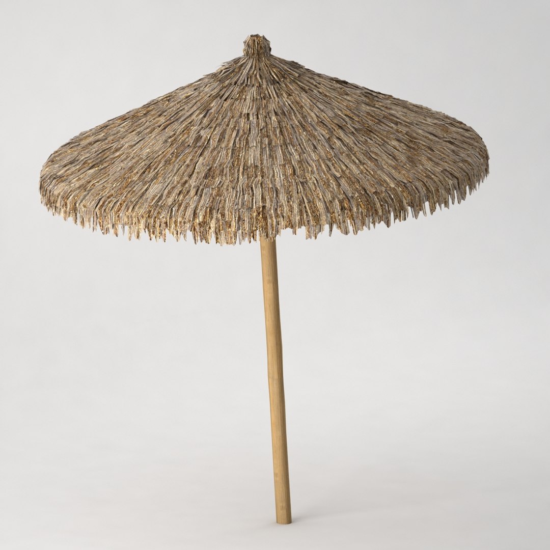 Straw Umbrella Model - TurboSquid 744928