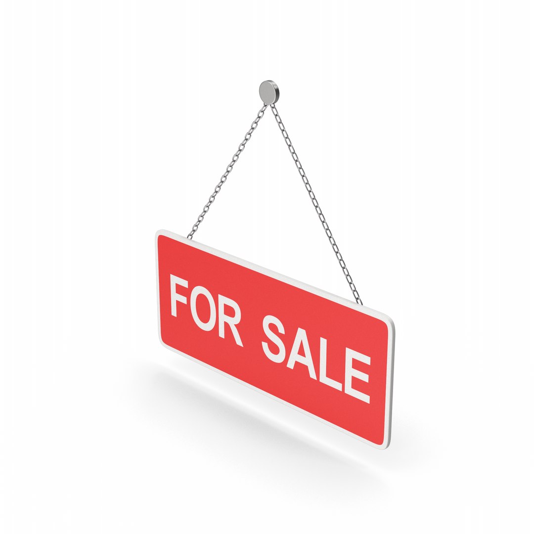 For Sale Hanging Sign 3D Model - TurboSquid 2001615