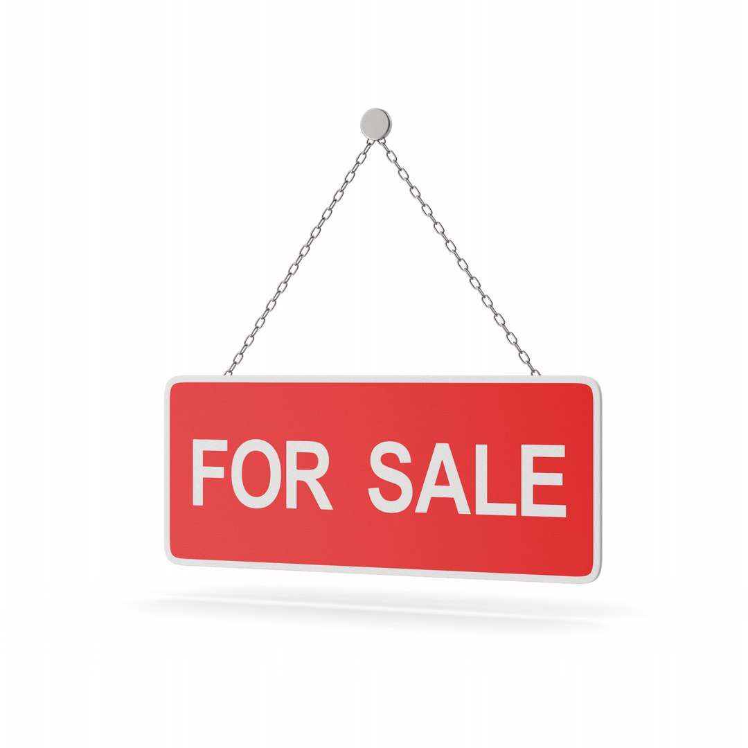 For Sale Hanging Sign 3D Model - TurboSquid 2001615