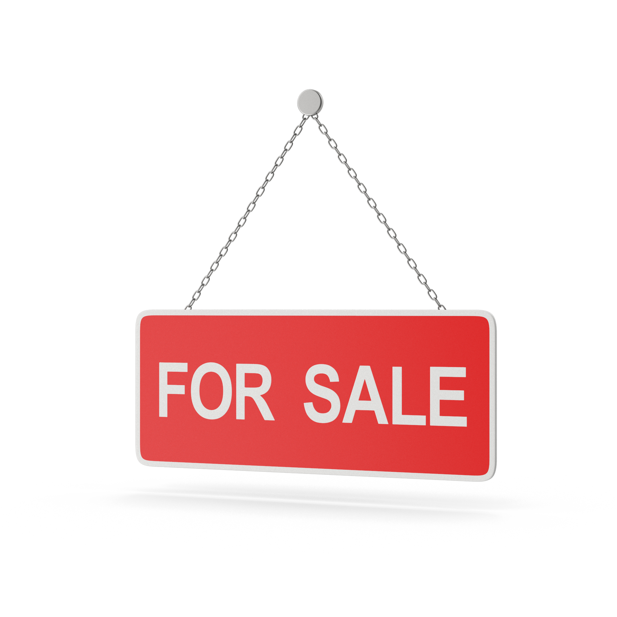 Red For Sale Hanging Sign 3D model - TurboSquid 2001615