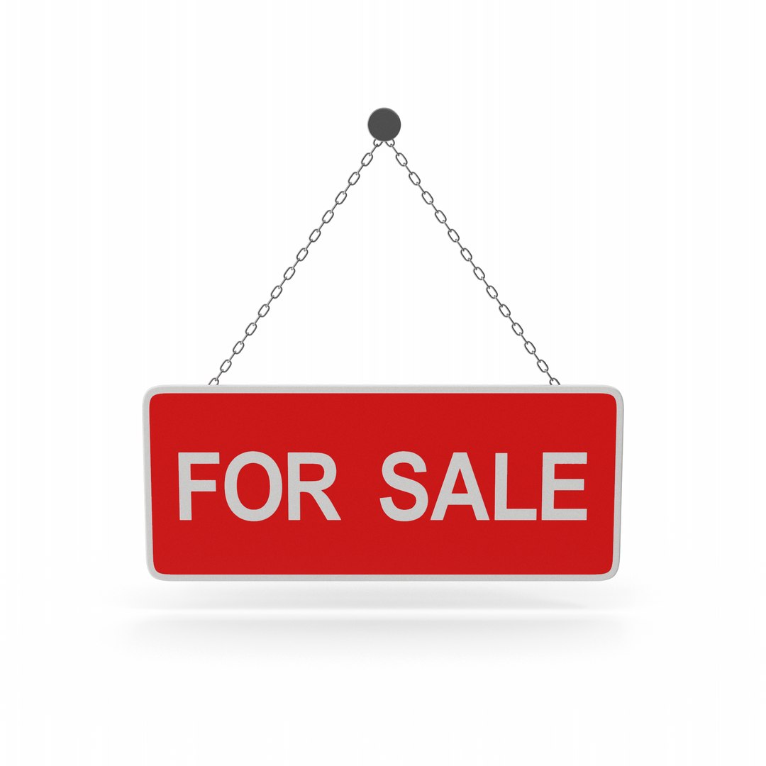 For Sale Hanging Sign 3D Model - TurboSquid 2001615