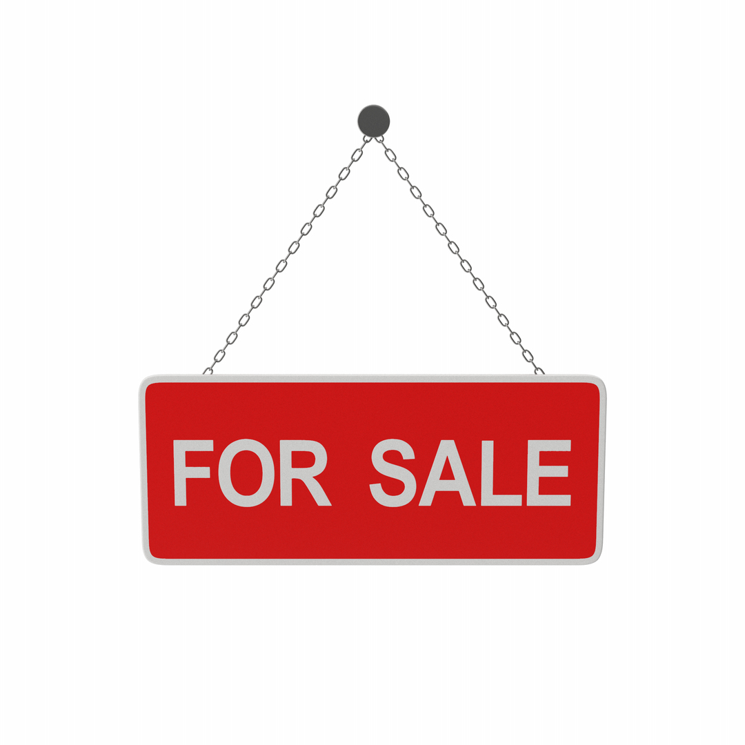 For Sale Hanging Sign 3D Model - TurboSquid 2001615