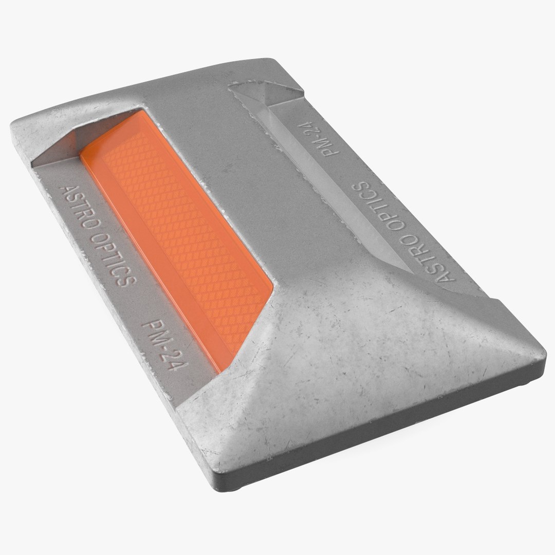 3D Aluminum Raised Pavement Marker model - TurboSquid 2068416