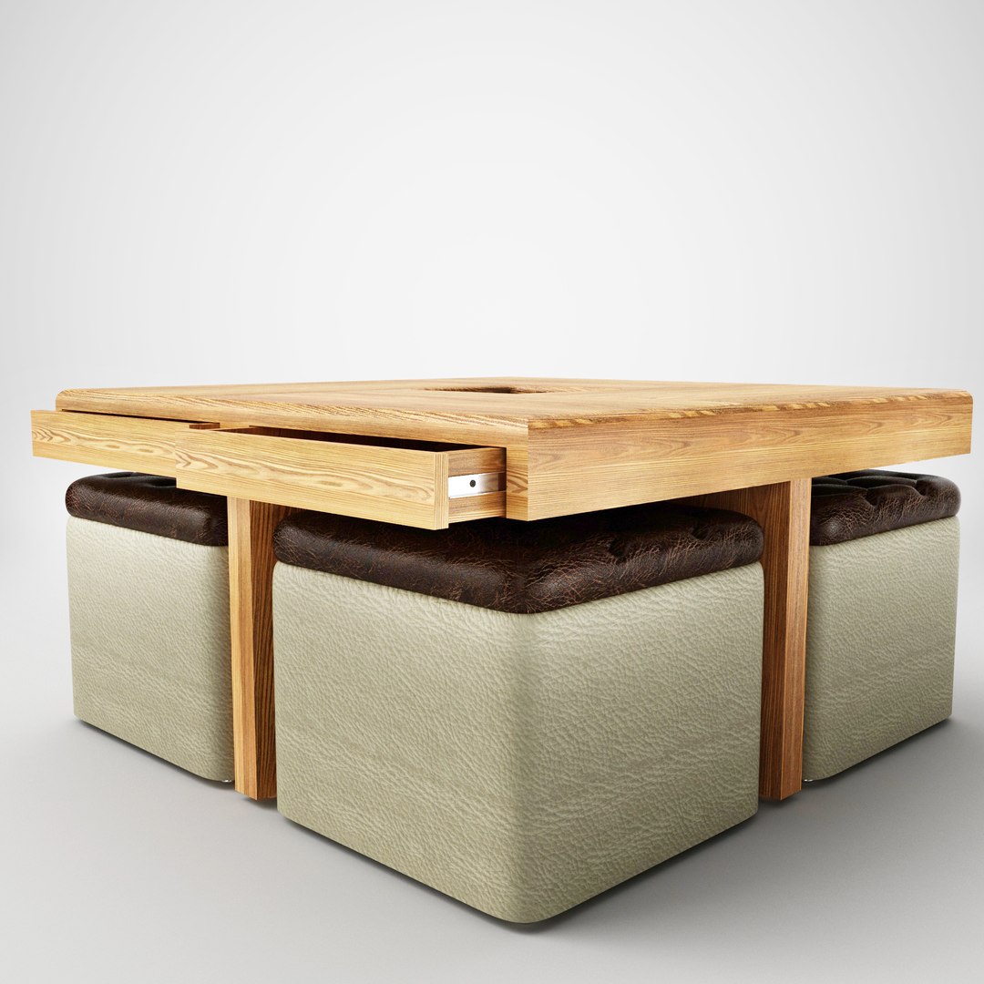 3D Table 4 Buff Model - TurboSquid 1902857