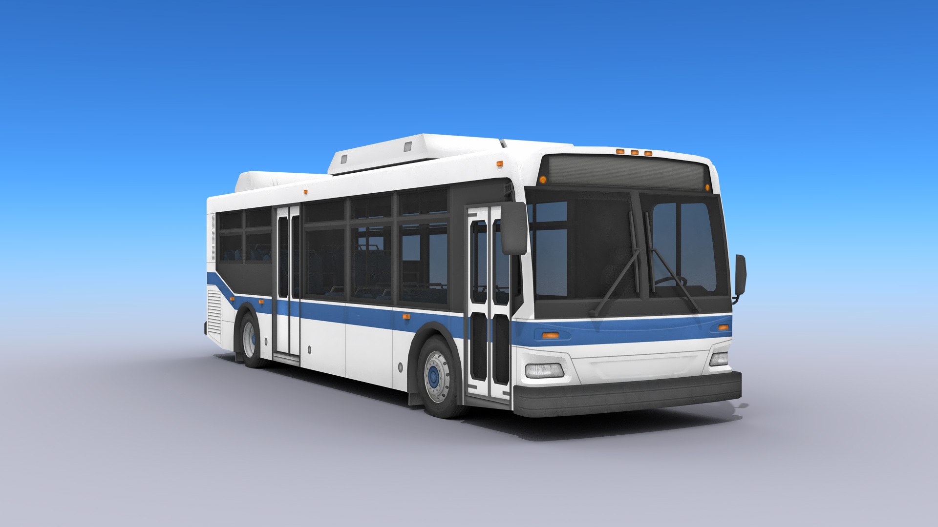 City Bus 3d Model