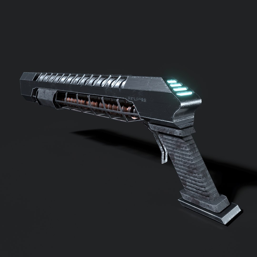 3D Sci-fi Teslapunk Shotgun - TurboSquid 2003023