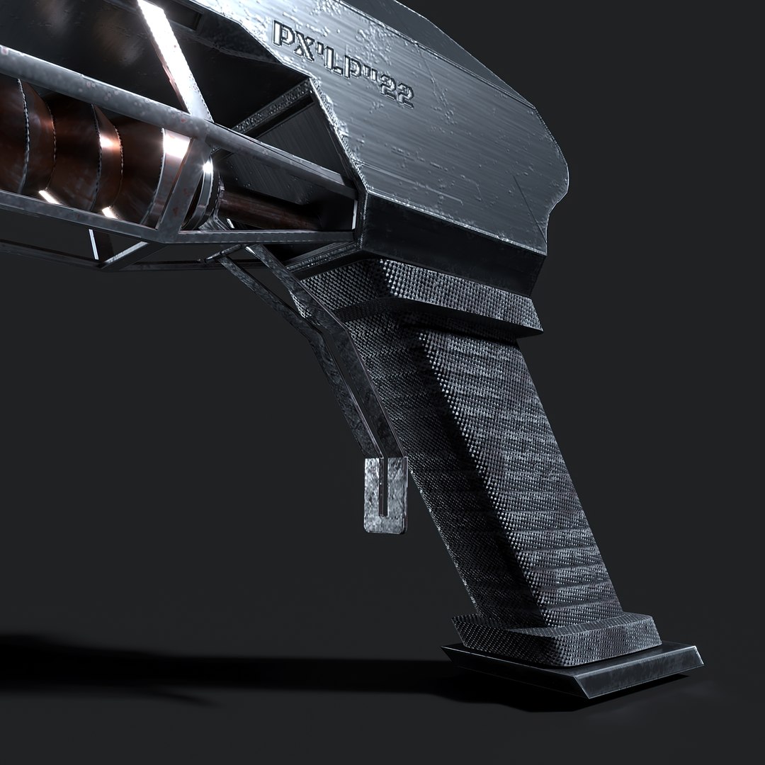 3D Sci-fi Teslapunk Shotgun - TurboSquid 2003023