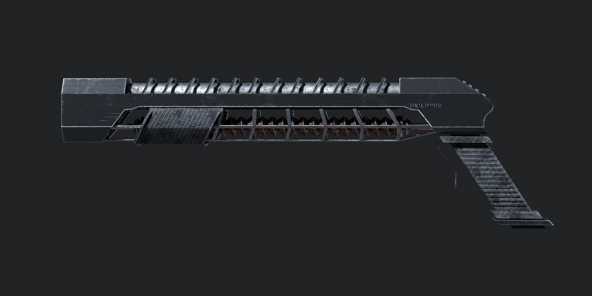 3D Sci-fi Teslapunk Shotgun - TurboSquid 2003023