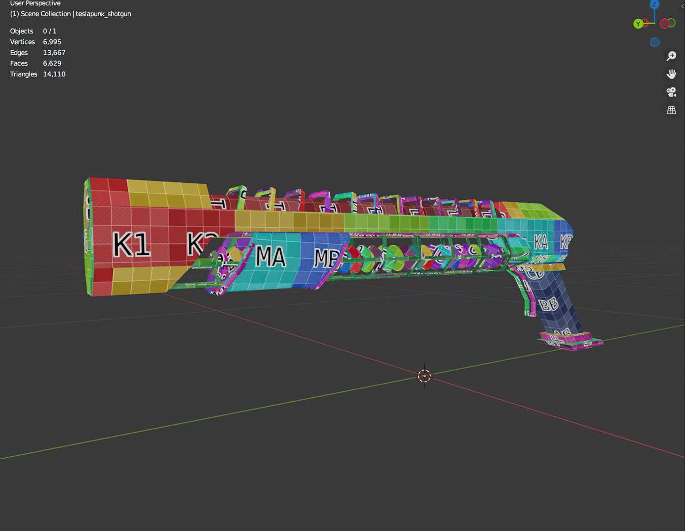 3D Sci-fi Teslapunk Shotgun - TurboSquid 2003023