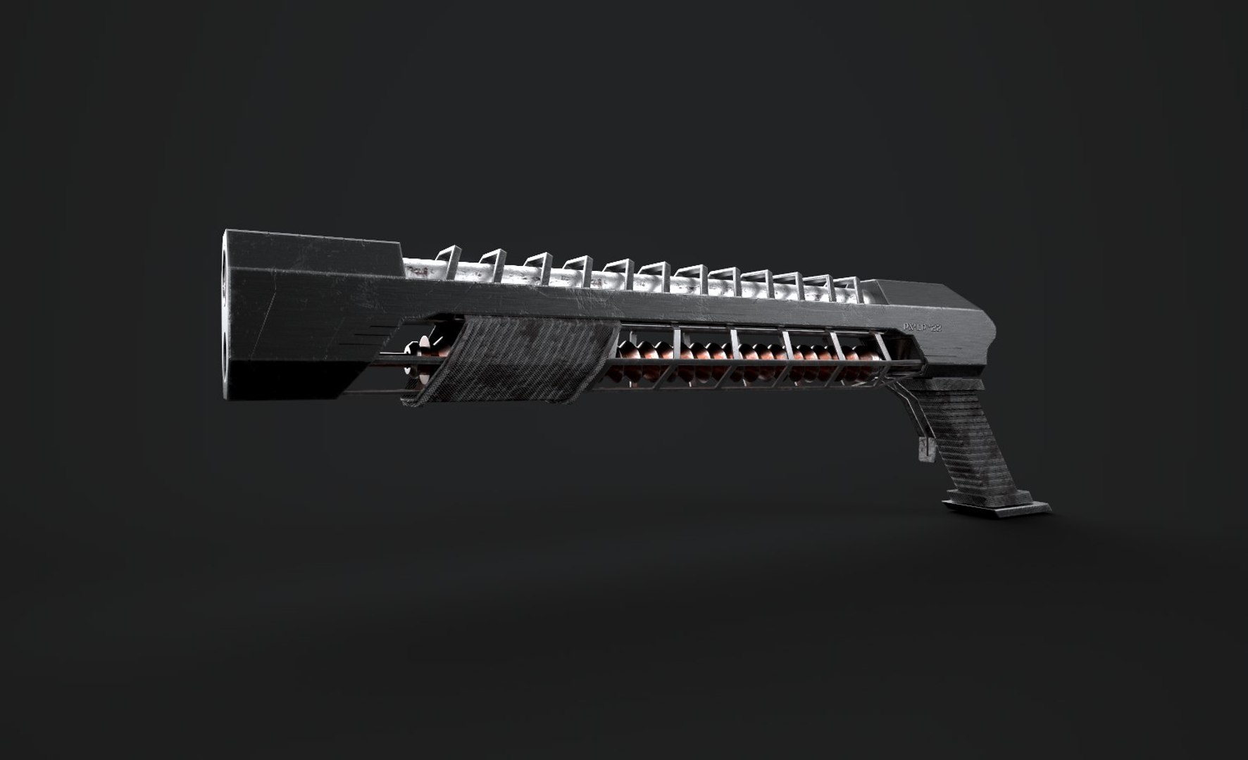 3D Sci-fi Teslapunk Shotgun - TurboSquid 2003023