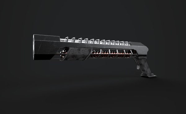 modelo 3d Sci-fi Teslapunk Shotgun - TurboSquid 2003023