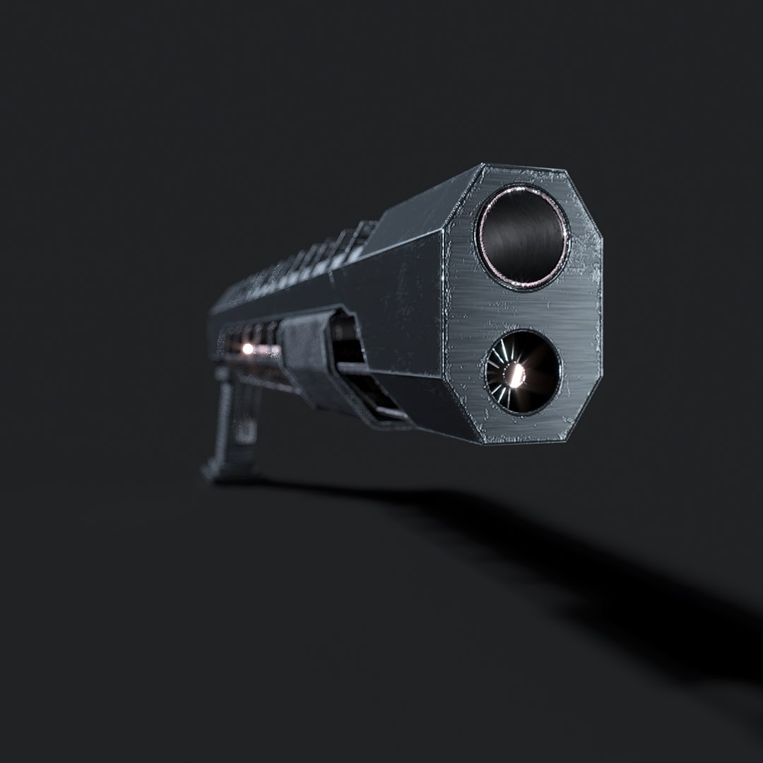 3D Sci-fi Teslapunk Shotgun - TurboSquid 2003023