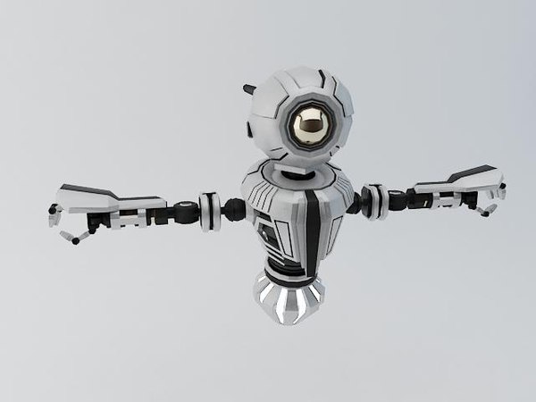 robot materials 3d max