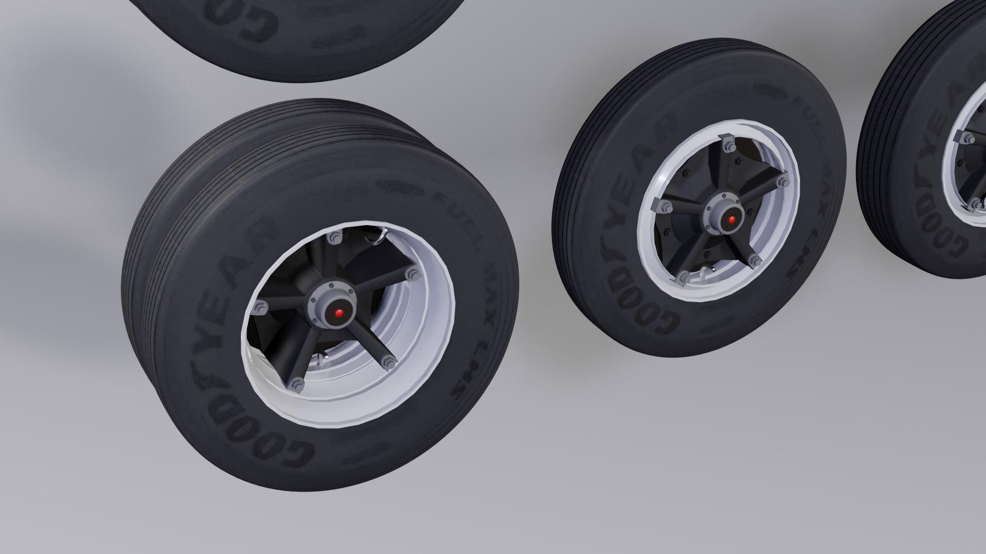 Semi Wheels Old Style Open 3D Model - TurboSquid 1793206