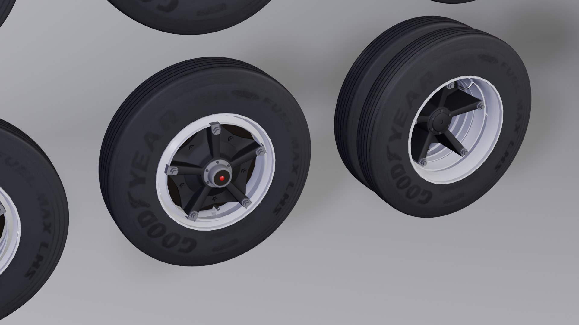 Semi Wheels Old Style Open 3D Model - TurboSquid 1793206