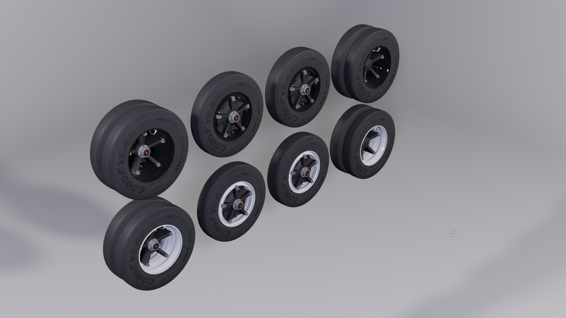 Semi Wheels Old Style Open 3D Model - TurboSquid 1793206