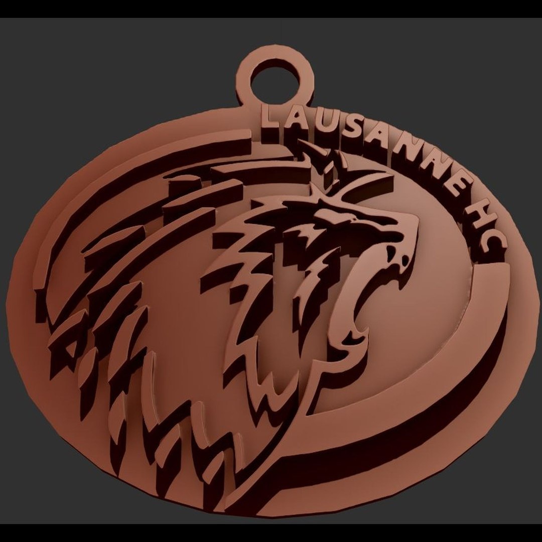 Lausanne Hc Printable Logo Keychan Model - TurboSquid 2222878