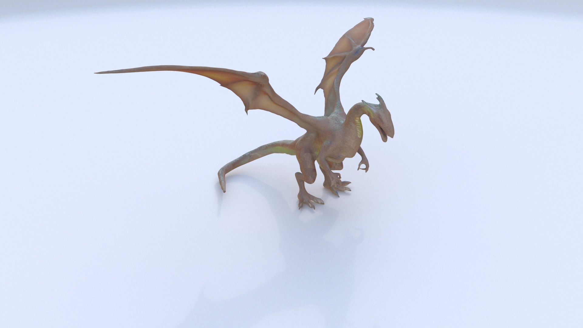 3D Wyvern Dragon 1 Model - TurboSquid 2334029