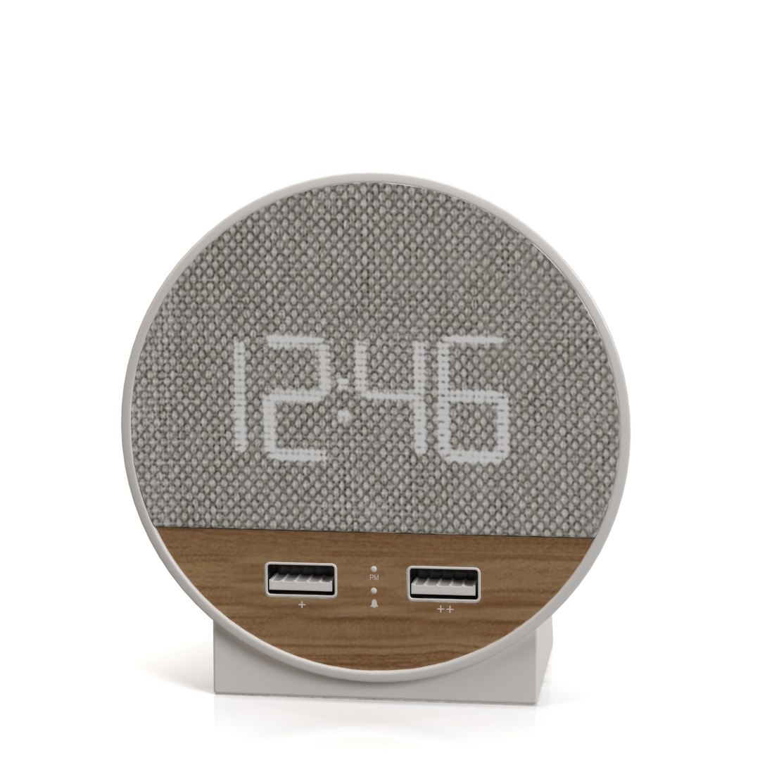 Station O Alarm Clock With Usb Ports 3D Model - TurboSquid 2228009