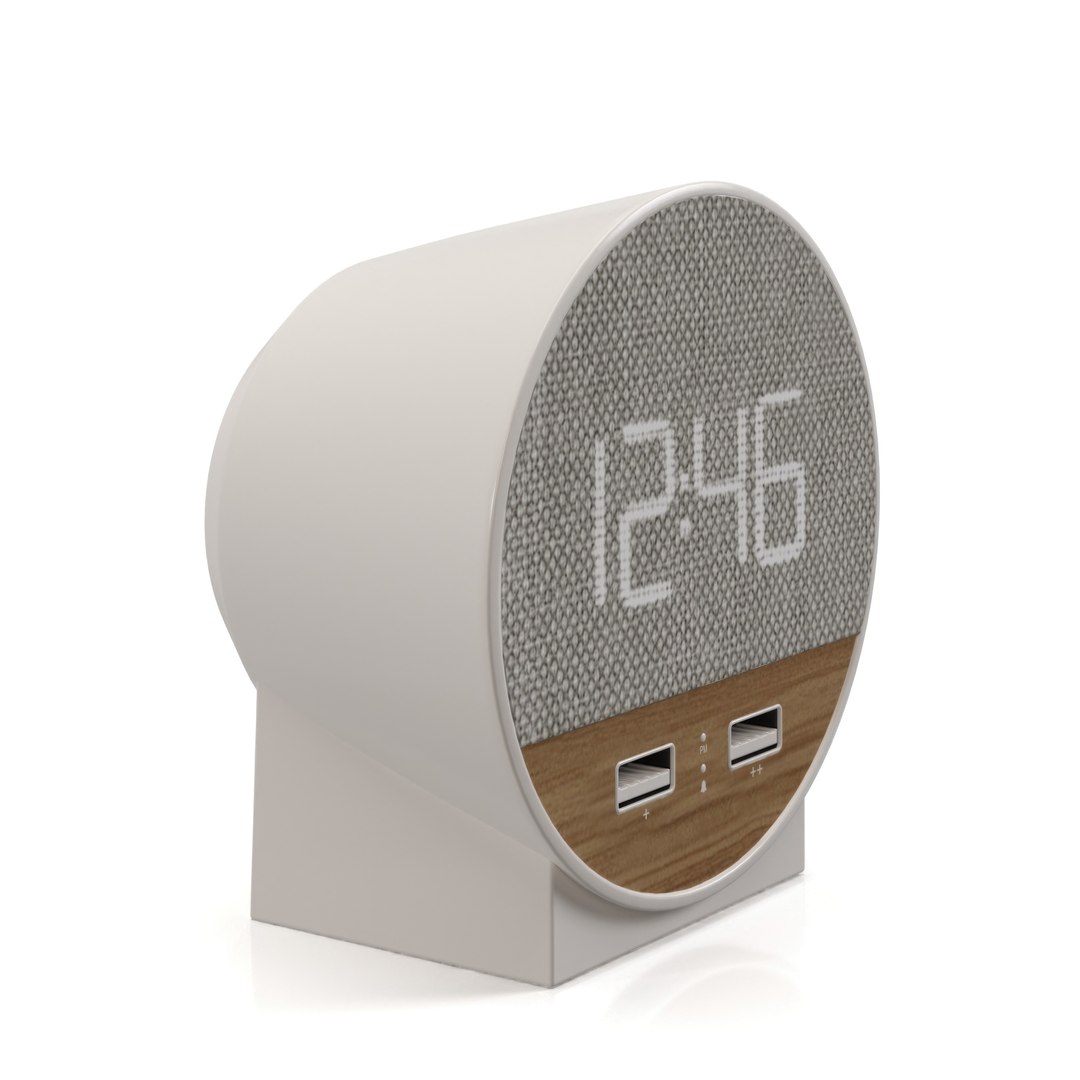 Station O Alarm Clock With Usb Ports 3D Model - TurboSquid 2228009