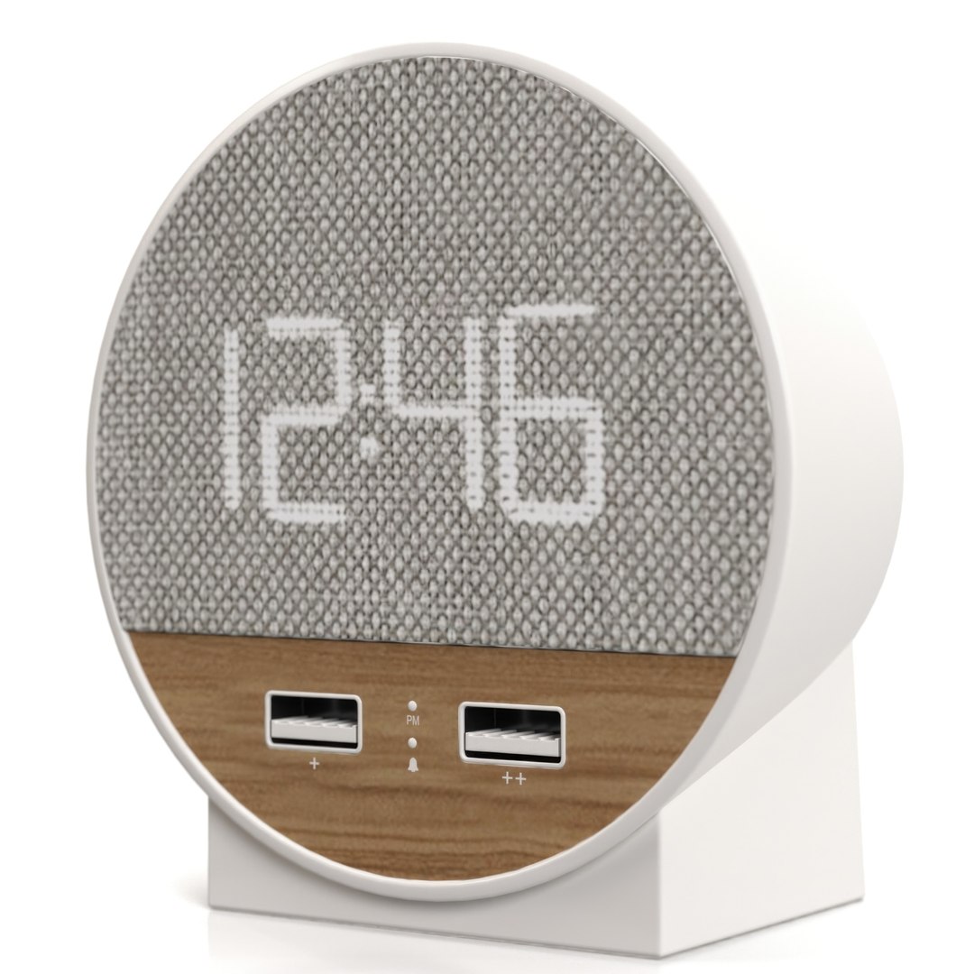 Station O Alarm Clock With Usb Ports 3D Model - TurboSquid 2228009