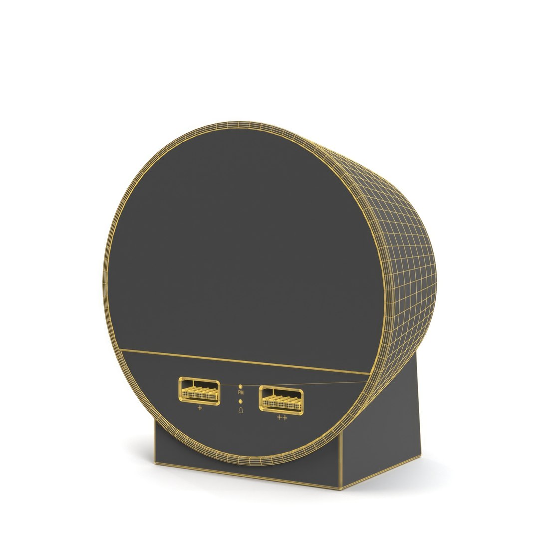 Station O Alarm Clock With Usb Ports 3D Model - TurboSquid 2228009