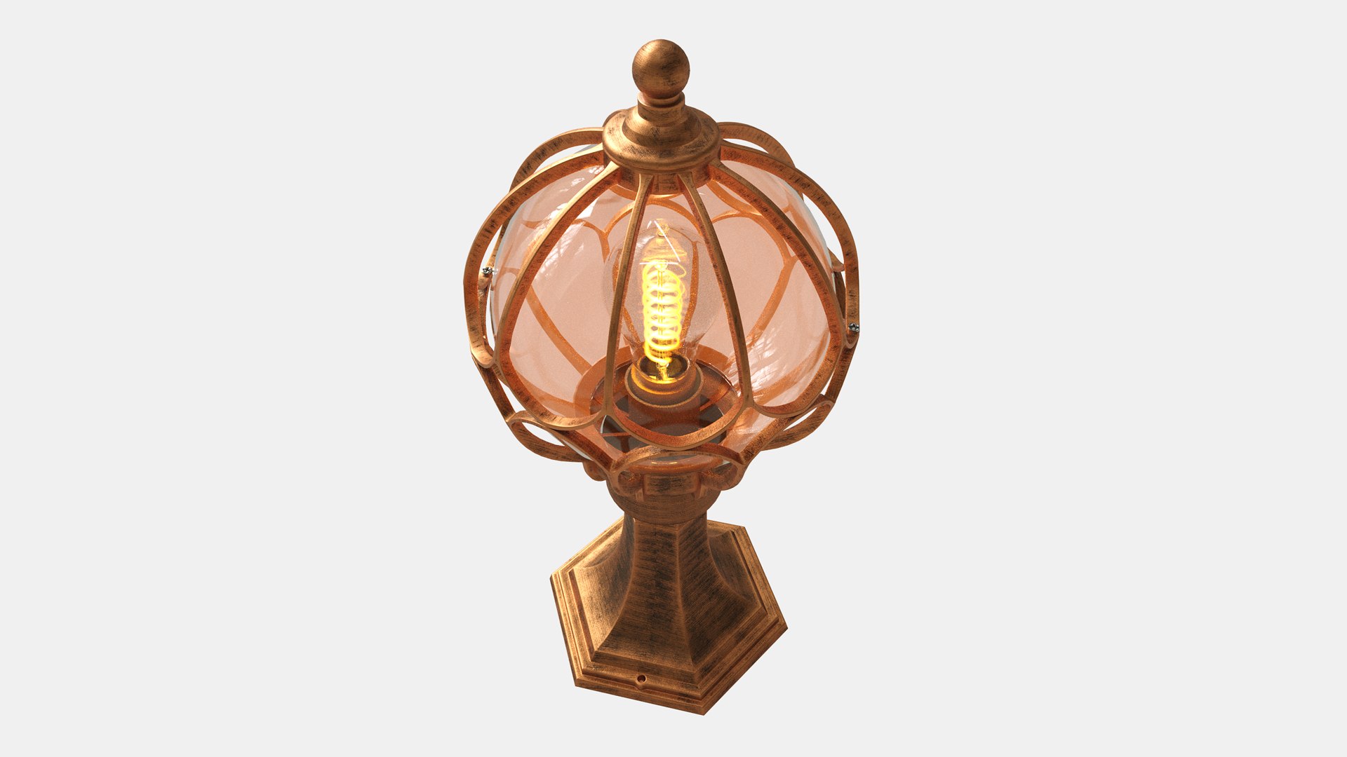 3D Lantern in The Art Nouveau Style - TurboSquid 2087366