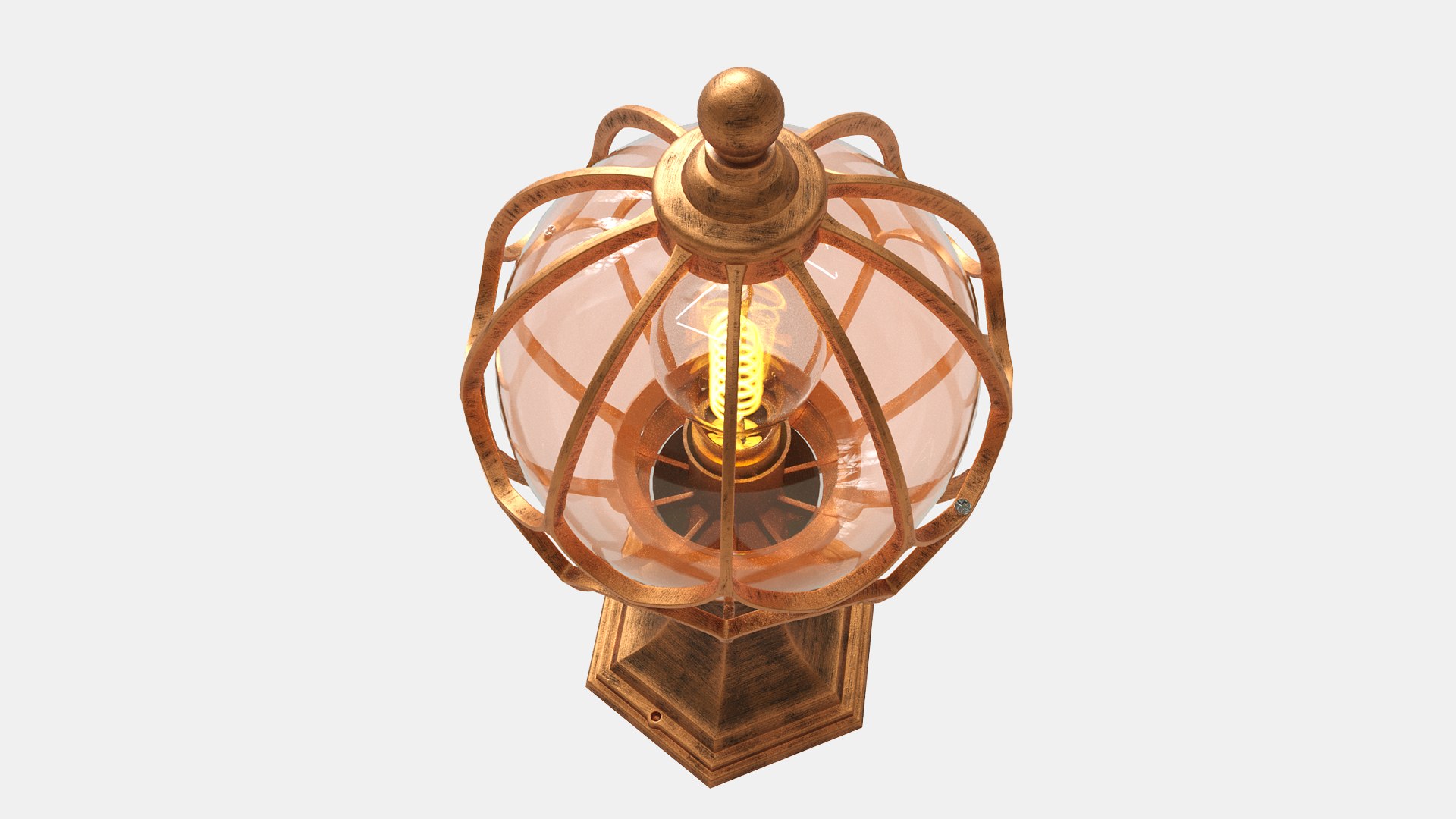 3D Lantern in The Art Nouveau Style - TurboSquid 2087366