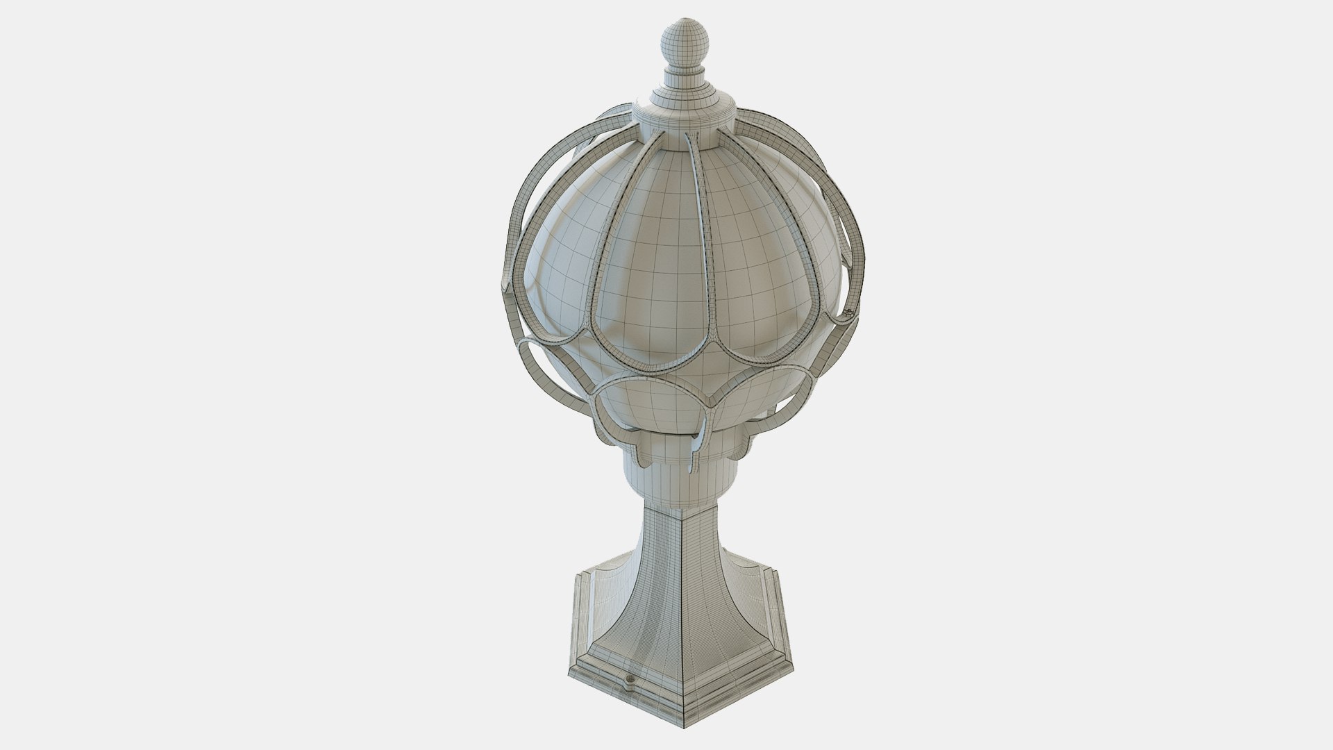 3D Lantern in The Art Nouveau Style - TurboSquid 2087366