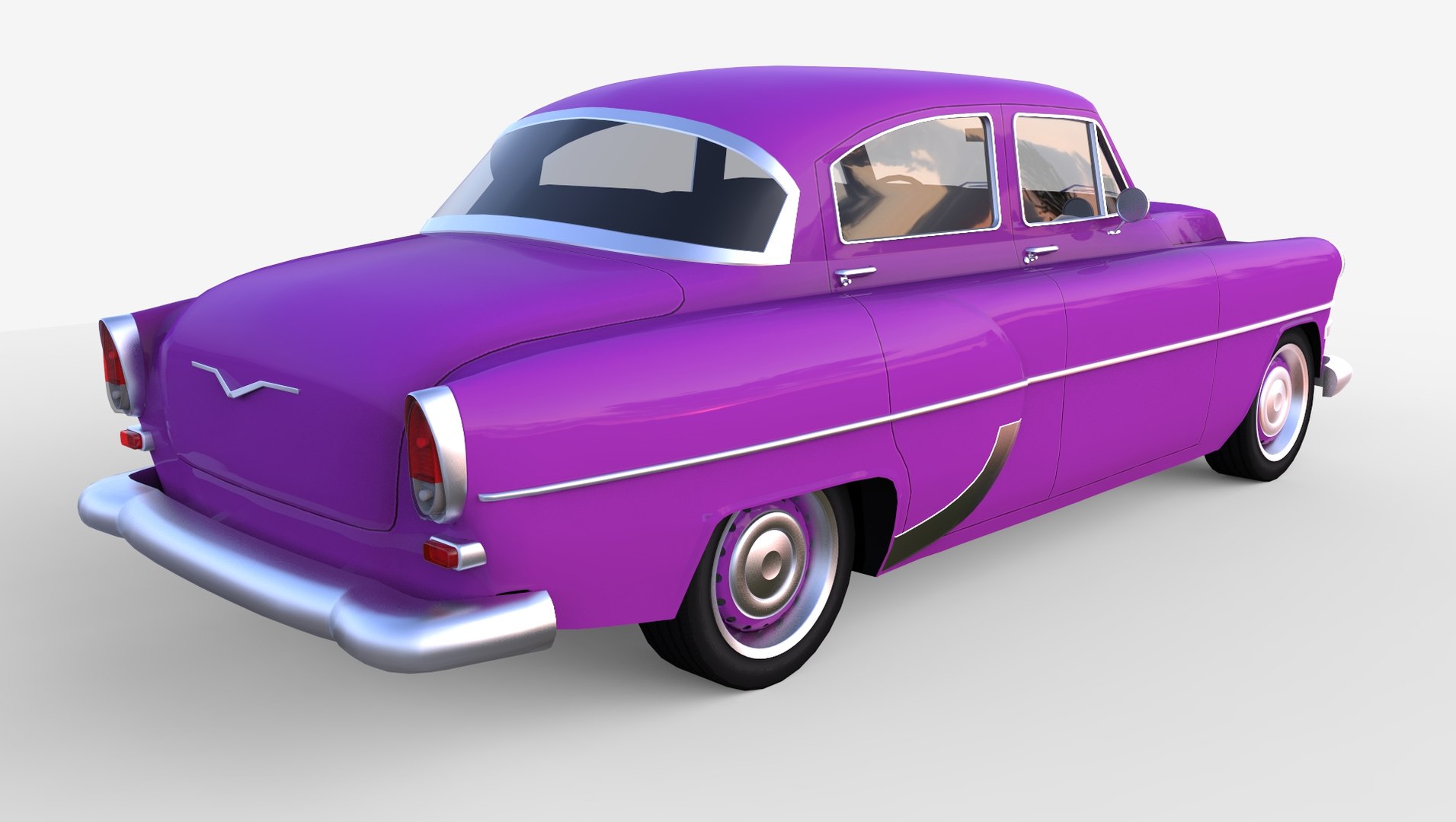 3d Generic Classic Sedan Broadway