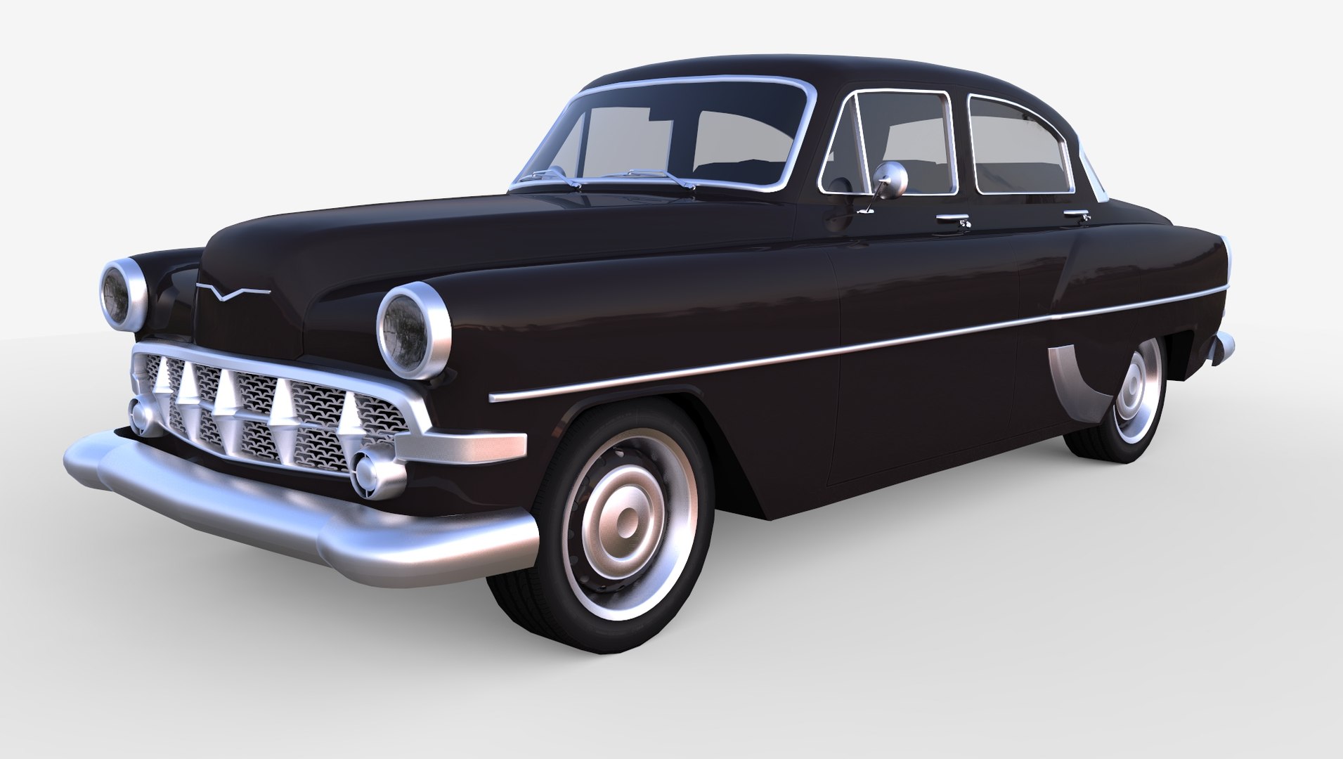 3d Generic Classic Sedan Broadway