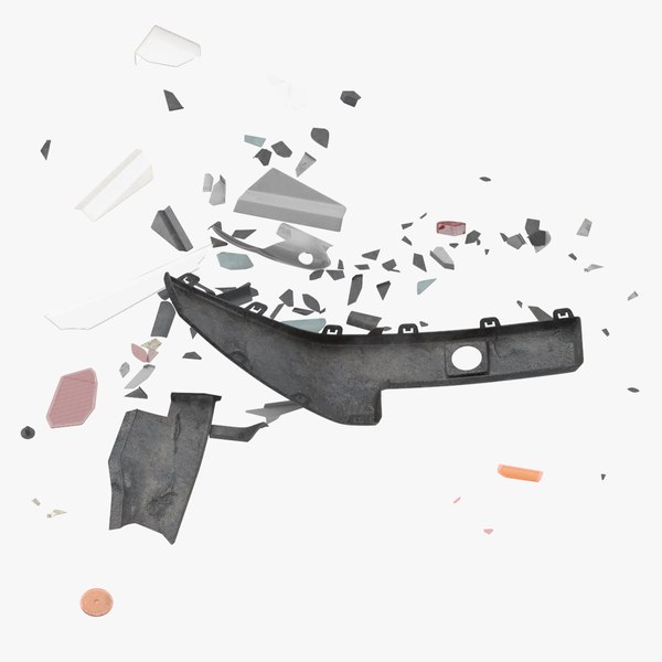 Damaged Car Pieces 3D model - TurboSquid 1869090
