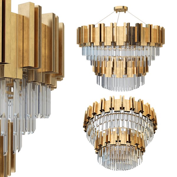 3D chandelier empire double suspension model - TurboSquid 1516366