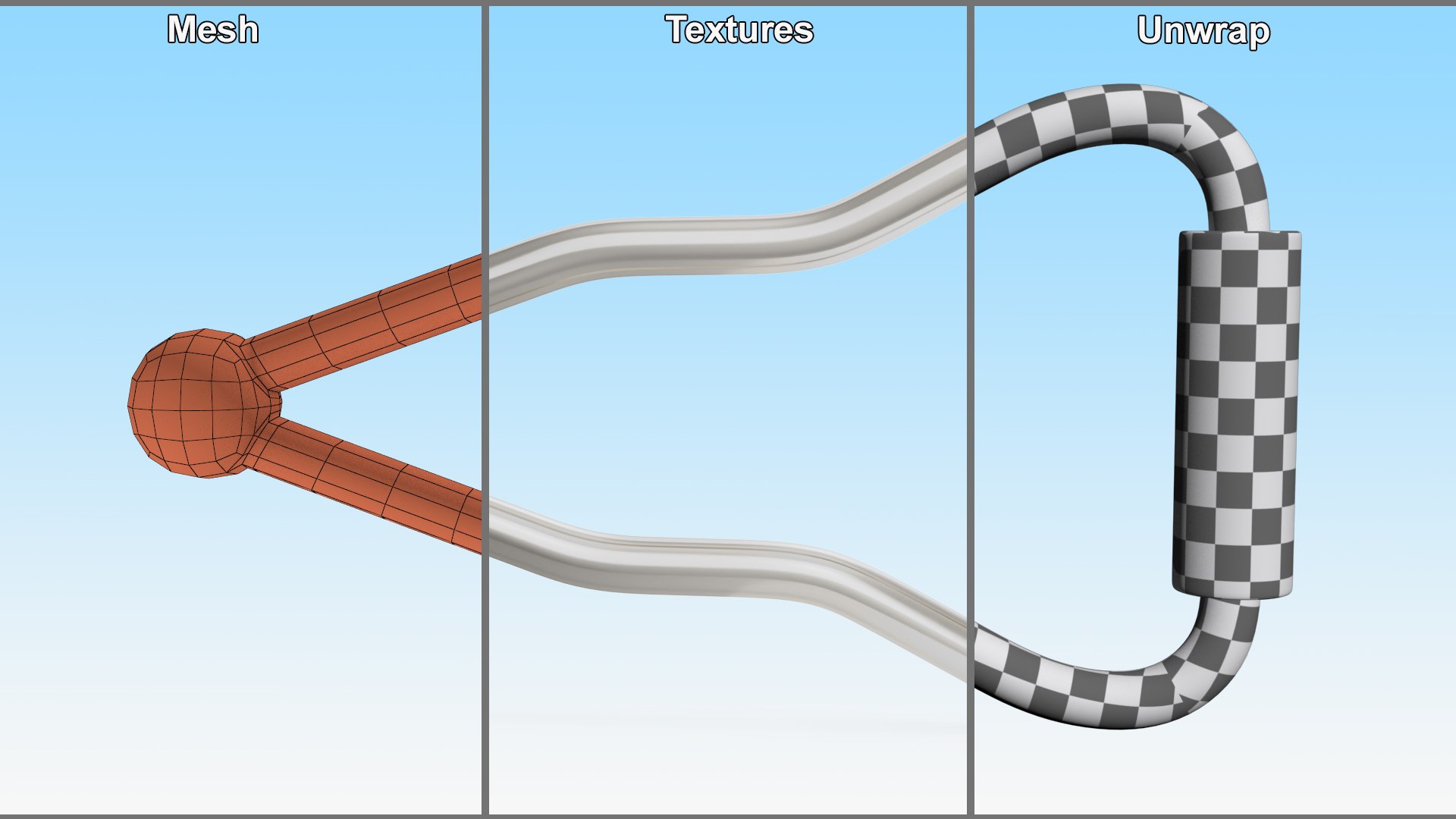 3D Figure 8 Safety Clasp Silver - TurboSquid 2122359