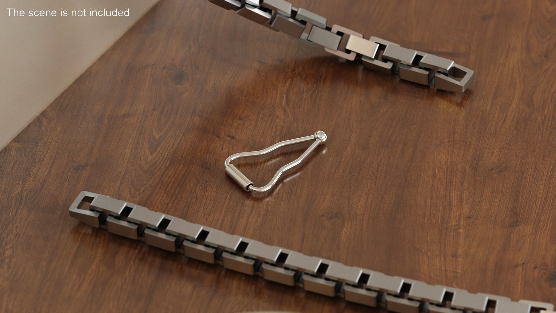 3D Figure 8 Safety Clasp Silver - TurboSquid 2122359