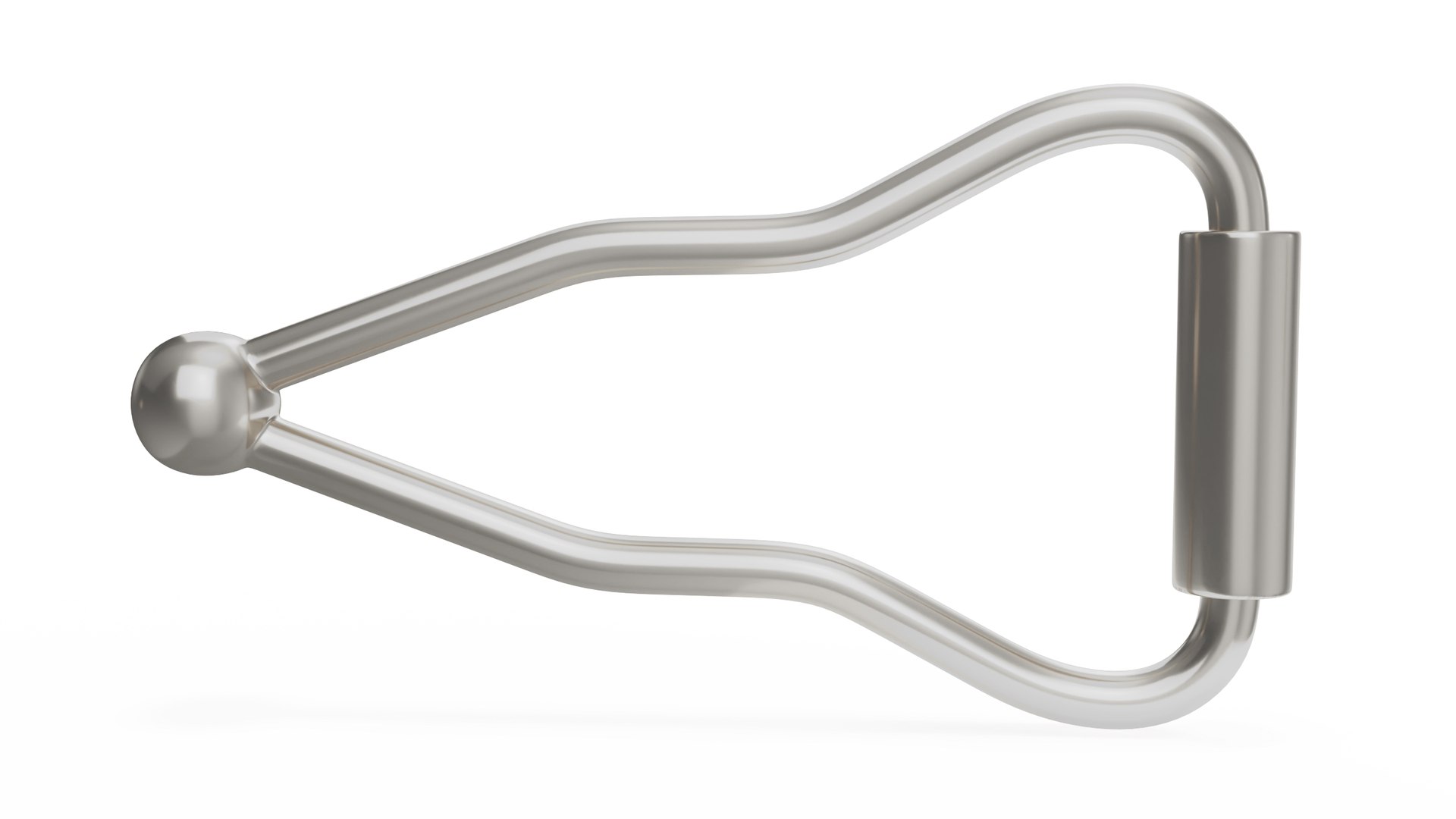 3D Figure 8 Safety Clasp Silver - TurboSquid 2122359