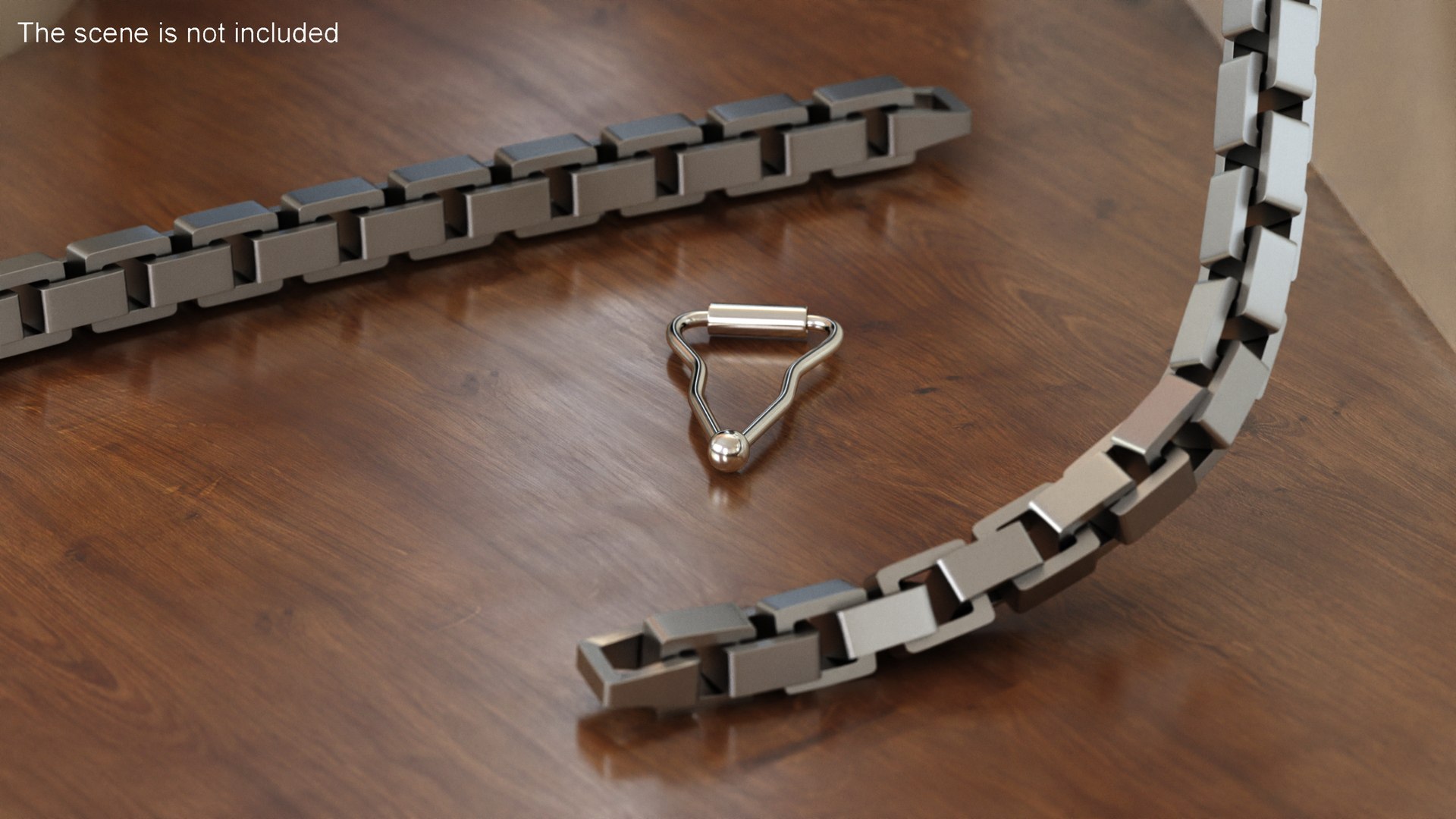 3D Figure 8 Safety Clasp Silver - TurboSquid 2122359