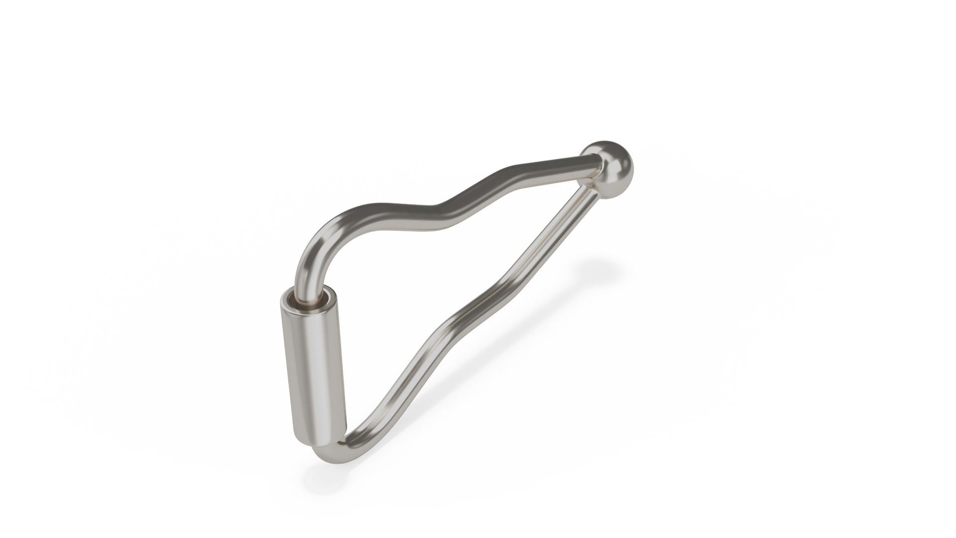 3D Figure 8 Safety Clasp Silver - TurboSquid 2122359