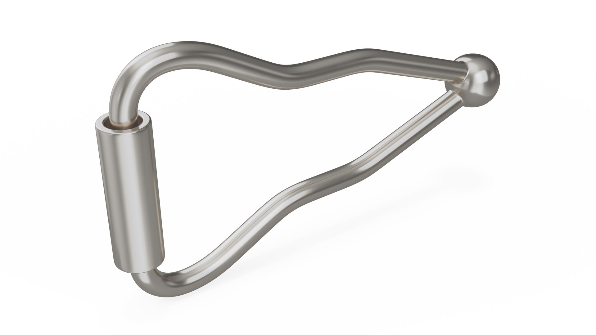 3D Figure 8 Safety Clasp Silver - TurboSquid 2122359