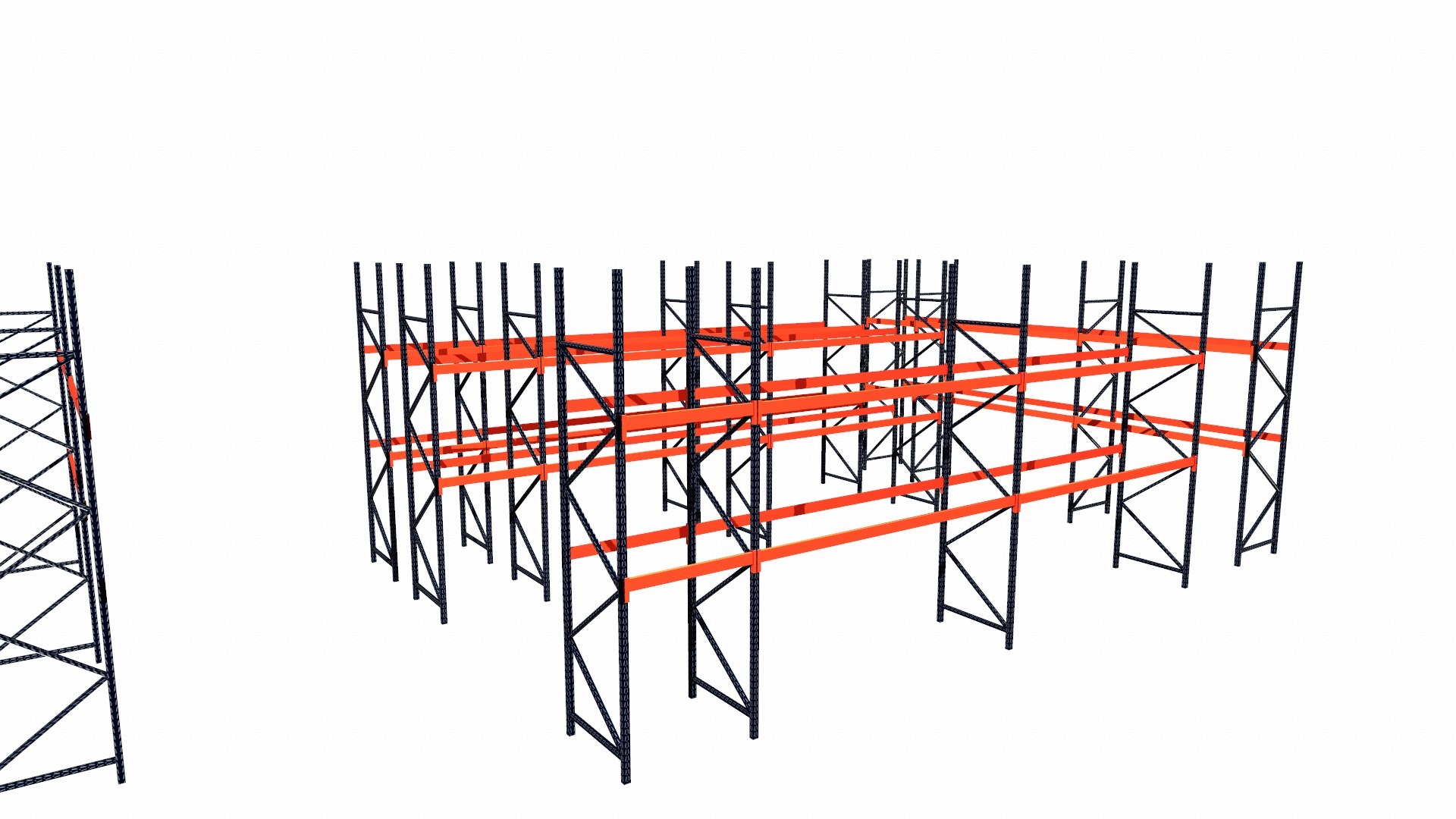 3D Model Pallet Rack System - TurboSquid 2338294