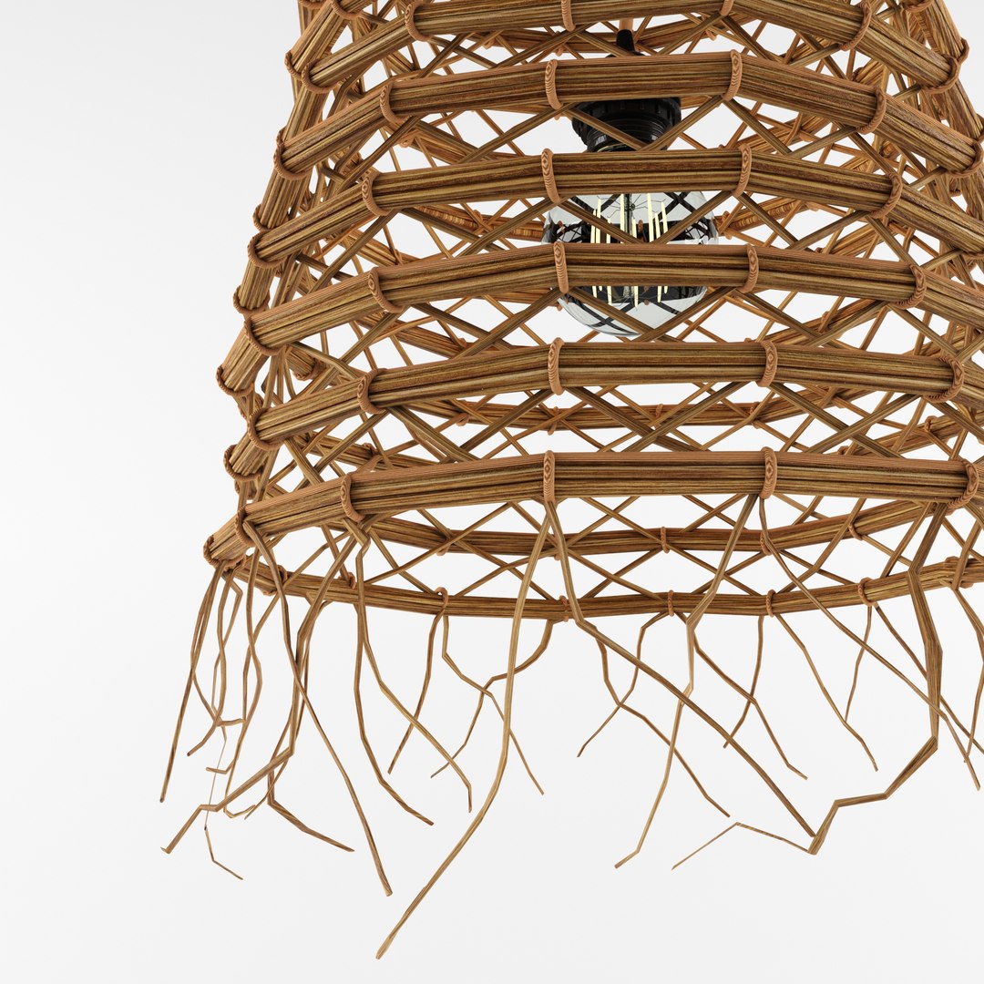 Rattan Lamp 2 3D Model - TurboSquid 1604836