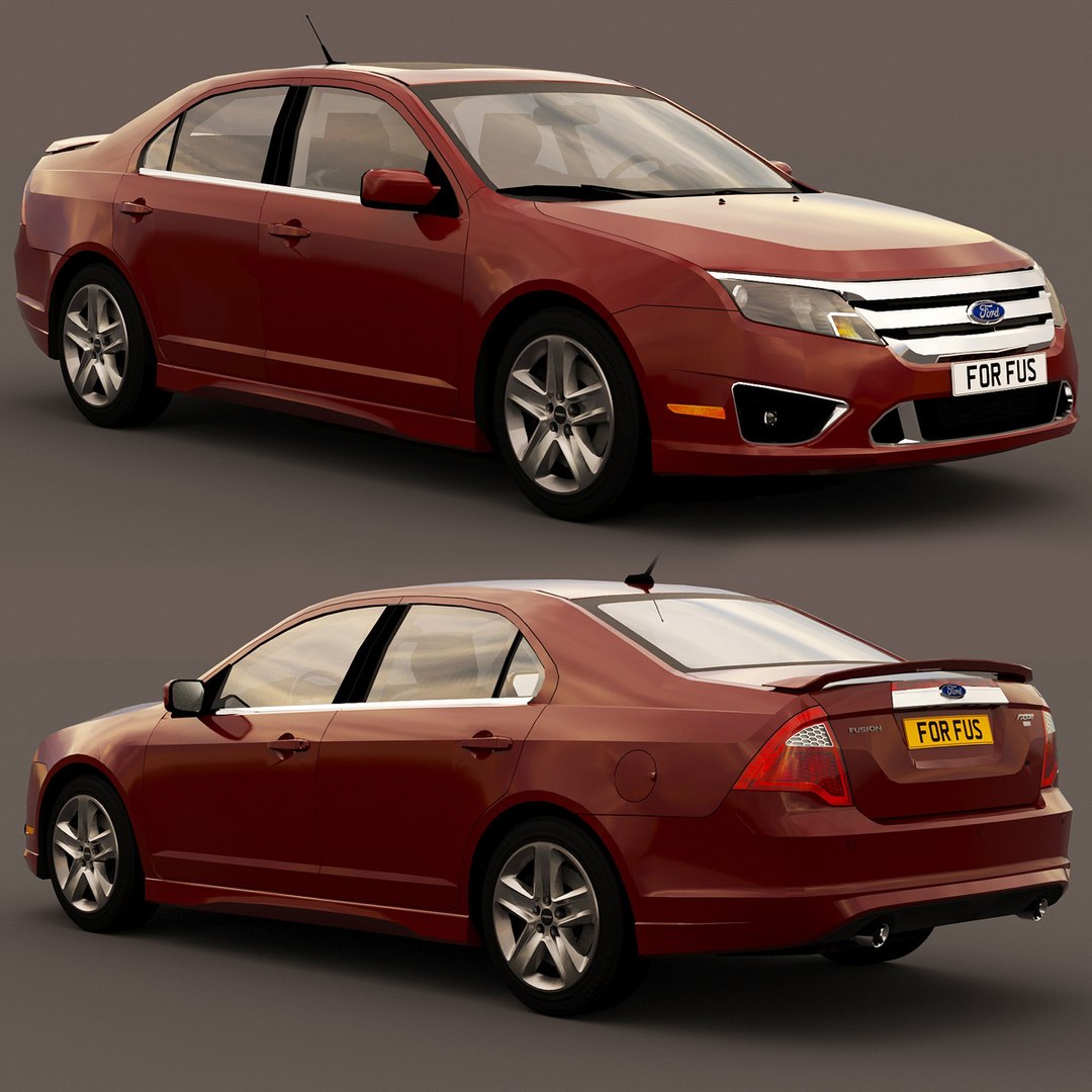 3D Ford Fusion Sport 2010 Model - TurboSquid 2031921