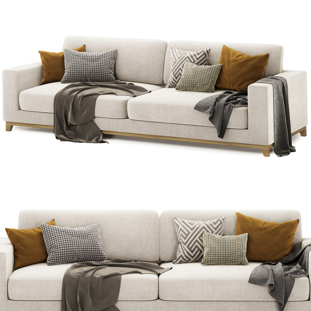 3D Model Spencer 4 Seat Sofa - TurboSquid 2284393