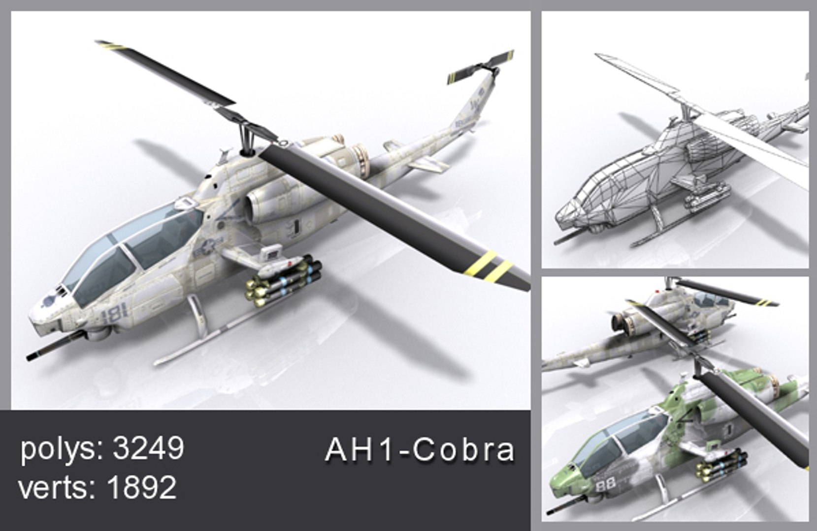 3d Helicopter Model