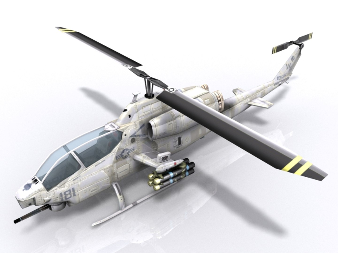 3d Helicopter Model